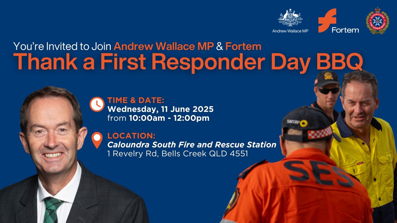 Thank a First Responder Day BBQ - Fortem Australia